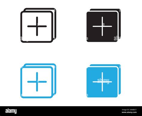 Add New Icon Vector Line Logo Mark Or Symbol Set Collection Outline