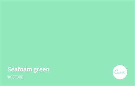 Seafoam Green Color Palette Green Hex Code Hexadecimal Color