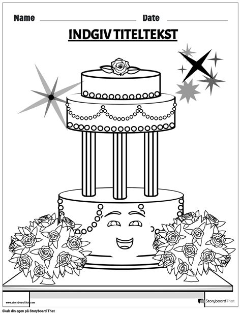 Kage Farvelægningsside Storyboard Par Da Examples