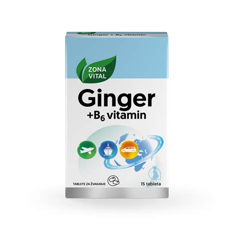 Zona Vital Ginger Vit B6 Tablete Za Žvakanje Eljekarna24hr