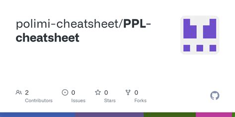 Github Polimi Cheatsheetppl Cheatsheet