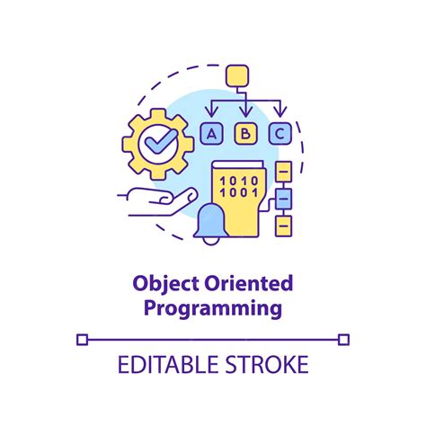 Premium Vector Object Oriented Programming Concept Icon
