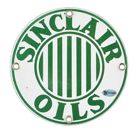 Lot Detail Sinclair Oils Porcelain Sign W Shield Graphic