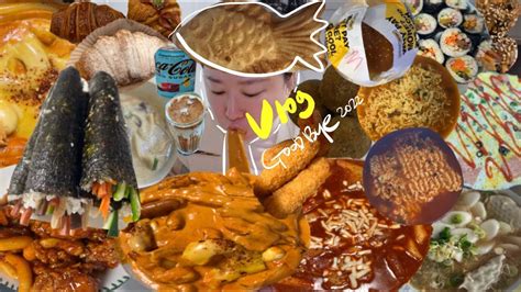 분량폭발🔥속이 꽉 찬 🤤 먹방브이로그 테리로제떡볶이 엽떡 집김밥 슈톨렌 열진라면 붕어빵 돈까스 어묵우동 들깨수제비 물회 크로와상 빵해장 커피 집밥 강원도여행mukbang