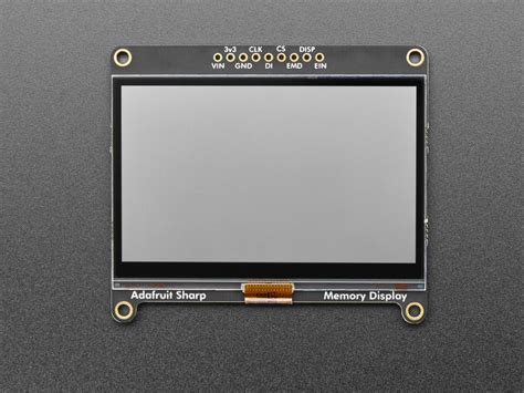 adafruit sharp memory display breakout 2 7 400x240 monochrome id