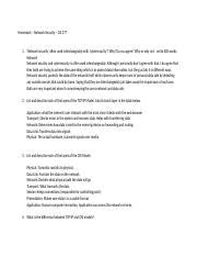 Homework Network Security Docx Homework Network Security CIS 377 1 Network Security