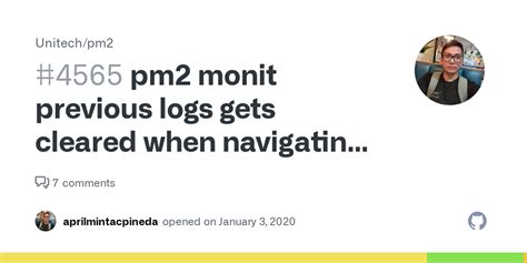 Pm2 Monit Previous Logs Gets Cleared When Navigating To A Different