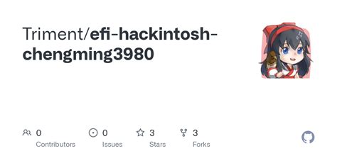 GitHub Triment Efi Hackintosh Chengming