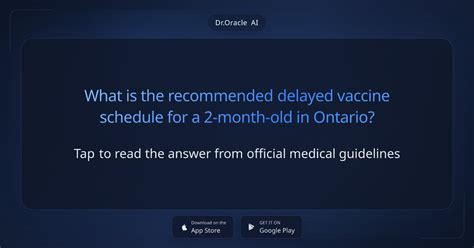 What Is The Recommended Delayed Vaccine Schedule For A 2 Month Old In