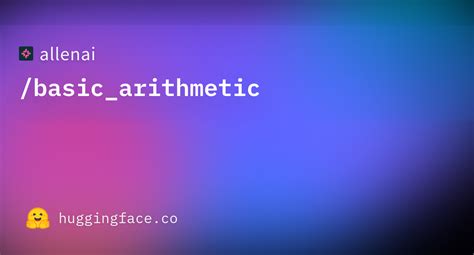Allenai Basic Arithmetic · Datasets At Hugging Face