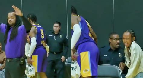 Bronny James Sweaty Hug Got Sister Zhuri Freaked Out