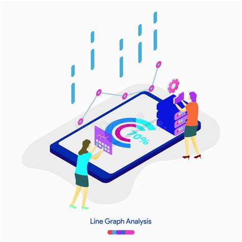 Line Graph Analysis Stock Illustration Illustration Of Concept 139029666