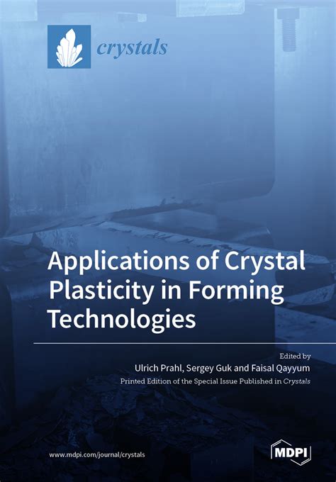 Applications Of Crystal Plasticity In Forming Technologies Mdpi Books