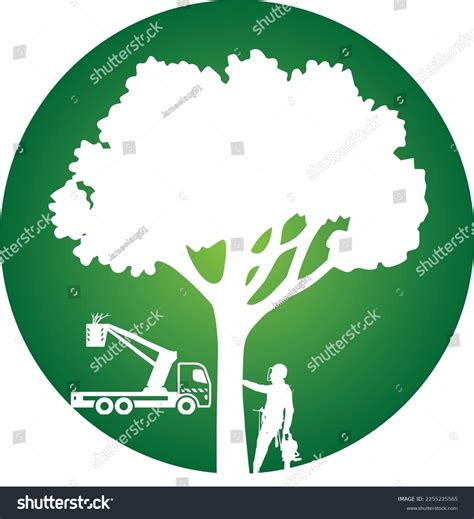 Man Cutting Tree Illustration Vector Stock Vector Royalty Free Shutterstock