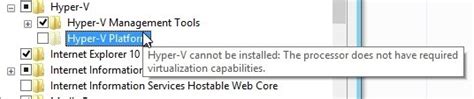 Enable Windows Hyper V