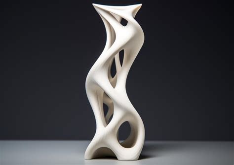 Premium Photo Simple Rectilinear 3d Printed Concrete Shape