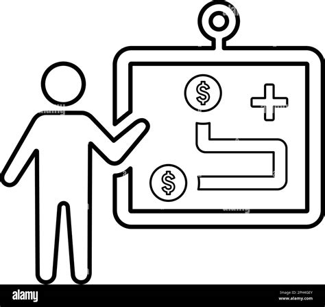 Presenting Strategy Plan Icon Use In Mobile And App Development Or Commercial Purposes Or Any