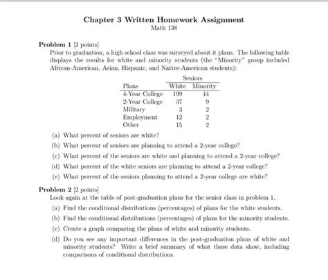 Solved Chapter 3 Written Homework Assignment Math 138 199 37