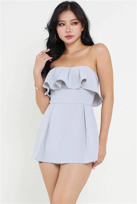 Supergurl Faustina Flutter Romper Womens Fashion Dresses And Sets Rompers On Carousell