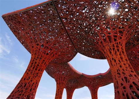 Pavilion For Coachella Music Festival Made From Paper Pulp