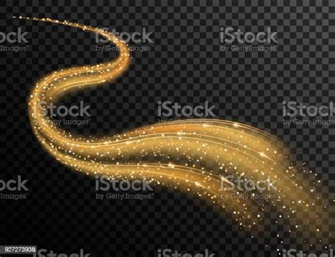추상적인 황금 물결입니다 어두운 배경에 반짝이 조명 효과 번쩍이는에 대한 스톡 벡터 아트 및 기타 이미지 번쩍이는 누른 자국 반짝이 Istock