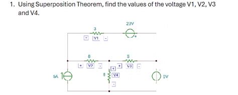 Using Superposition Theorem Find The Values Of The Chegg