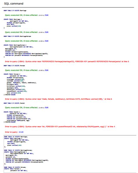 Syntax MySQL Family Tree Stack Overflow