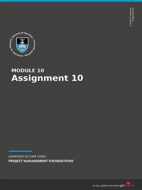 uct pm module 10 assignment 10 pdf plagiarism