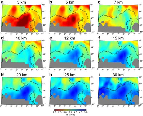 Depth Slices In The Final Vs Model At 330 Km Depths Only Regions With