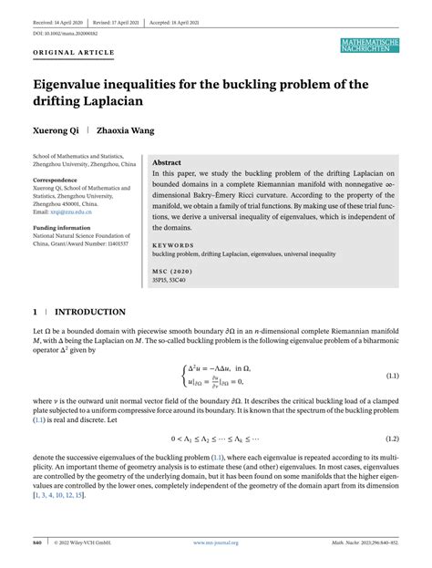 Eigenvalue Inequalities For The Buckling Problem Of The Drifting Laplacian