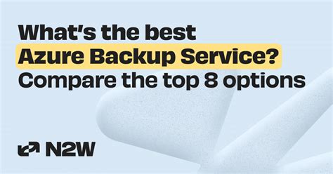Best Azure Backup Services Top 8 Solutions In 2025 N2w Software