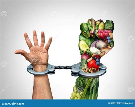 Orthorexia Nervosa Food Obsession Stock Illustration Illustration Of