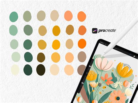 Procreate Color Palette Summer Season Color Scheme Branding Design Palette Procreate Bright