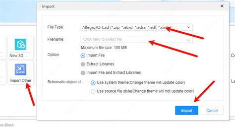 Import Allegro Orcad Easyeda Pro User Guide