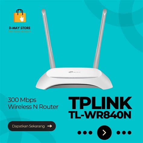 Jual TP LINK TL WR840N 300Mbps Wireless N Router Best Seller Shopee Indonesia