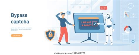 Bypass Captcha Anti Captcha Solving Service Stock Vector Royalty Free
