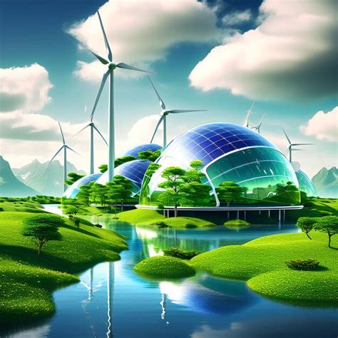 Innovations In Sustainable Technology Premium Ai Generated Image