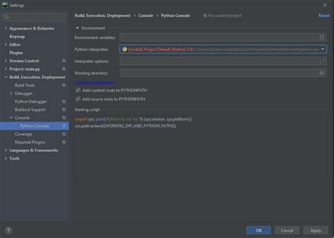 python Erro na execução do arquivo no pycharm Stack Overflow em Português