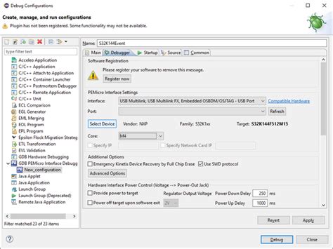 NXP S K Xx Application Debug With PEmicro OCD On Windows ERIKA WIKI