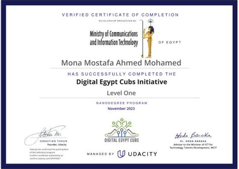 Mona Mostafa On Linkedin My First Certificate From Udacity In