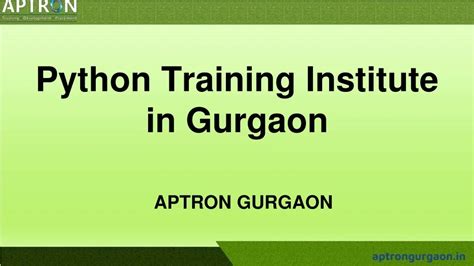 Ppt Python Training In Gurgaon Powerpoint Presentation Free Download Id12193552