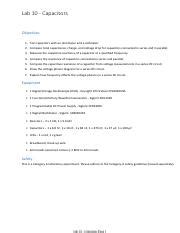 Understanding Capacitors In Electrical Circuits Course Hero