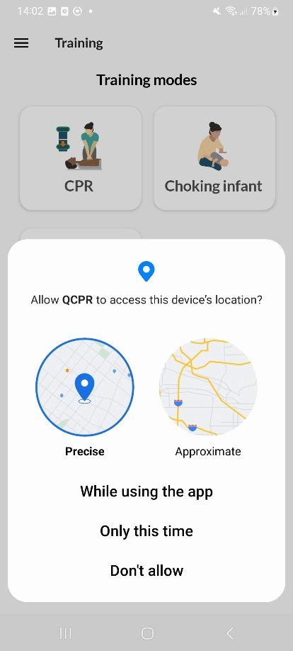 Qcpr App Smart Devices Phones And Tablets Permission Requirements