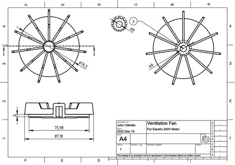 Stl File Radial Flow Impeller Ventilation Fan 8mm Bore・3d Printer