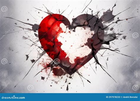 Disarrayed Love Symbol Image Ai Generated Stock Illustration Illustration Of Passion