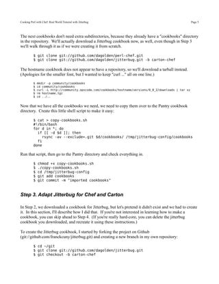 Cooking Perl With Chef Real World Tutorial With Jitterbug Pdf