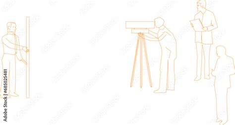 Vector Sketch Illustration Design Engineering Drawing Detailed Work