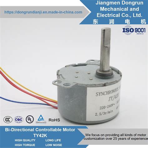 Bi Directional Controllable Electric Valve Synchronous Motor Ty42k 100v 127v Ac Motor And Dc Motor