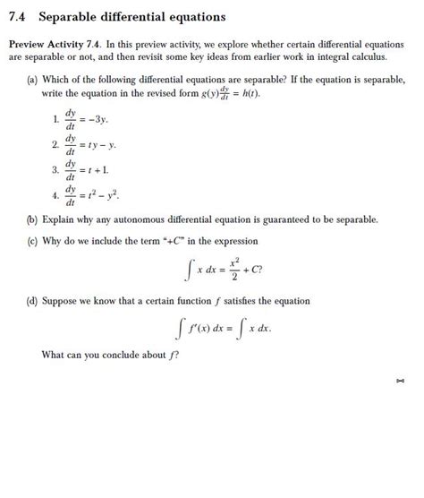 Solved In This Preview Activity We Explore Whether Certain