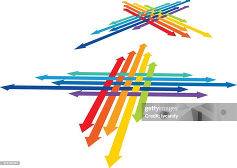 Cross Arrows High Res Vector Graphic Getty Images